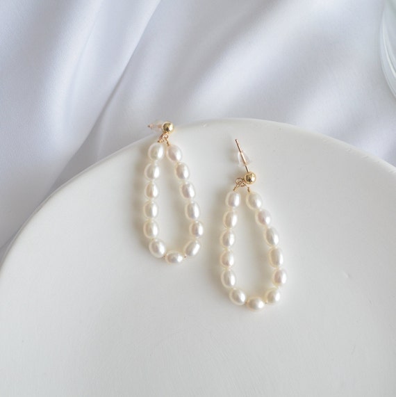 Etsy freshwater pearl earrings store