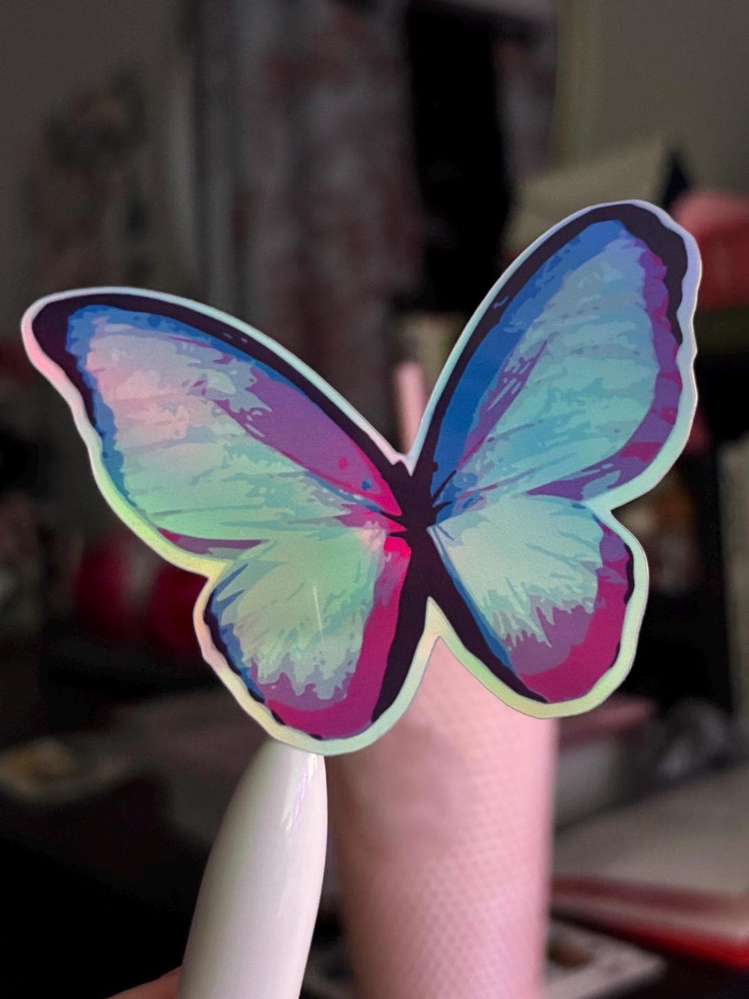 Quicksilver Little Osha Inspired Sticker Holographic Butterfly ...