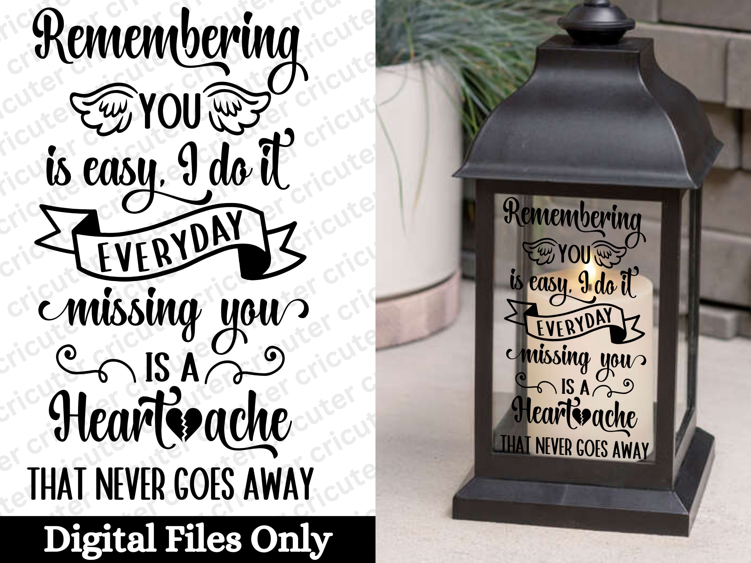 Memorial Lantern SVG Bundle – Remembrance Quotes (digital Download) - Etsy