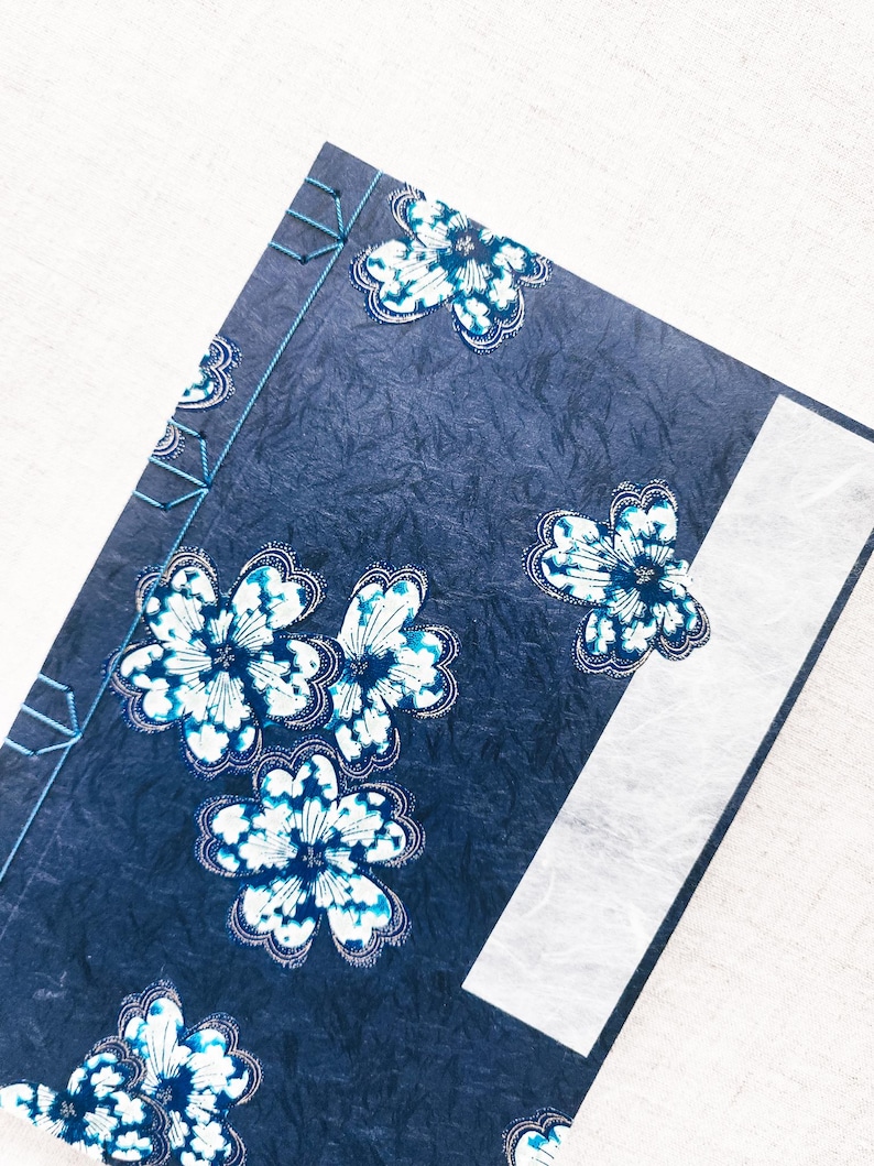 Handmade Japanese Inspired Bookbinding Journal Notebook. 6"x9", Unlined ...