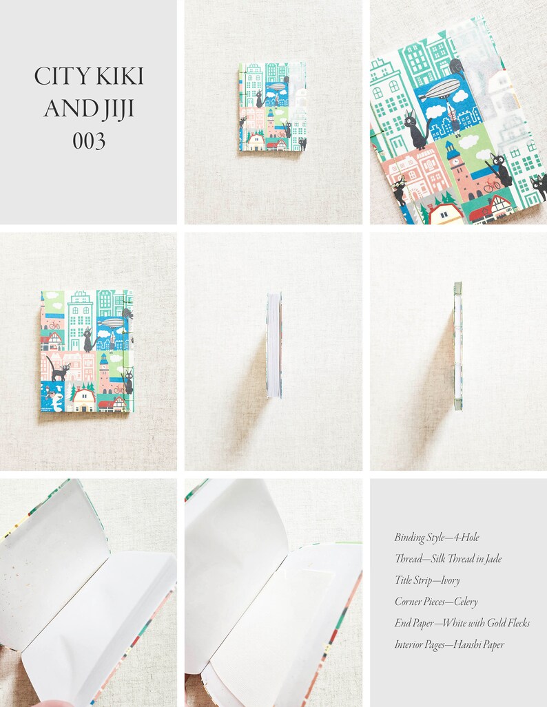 Handmade Japanese Inspired Bookbinding Journal Notebook. 4.25”x5.5 ...