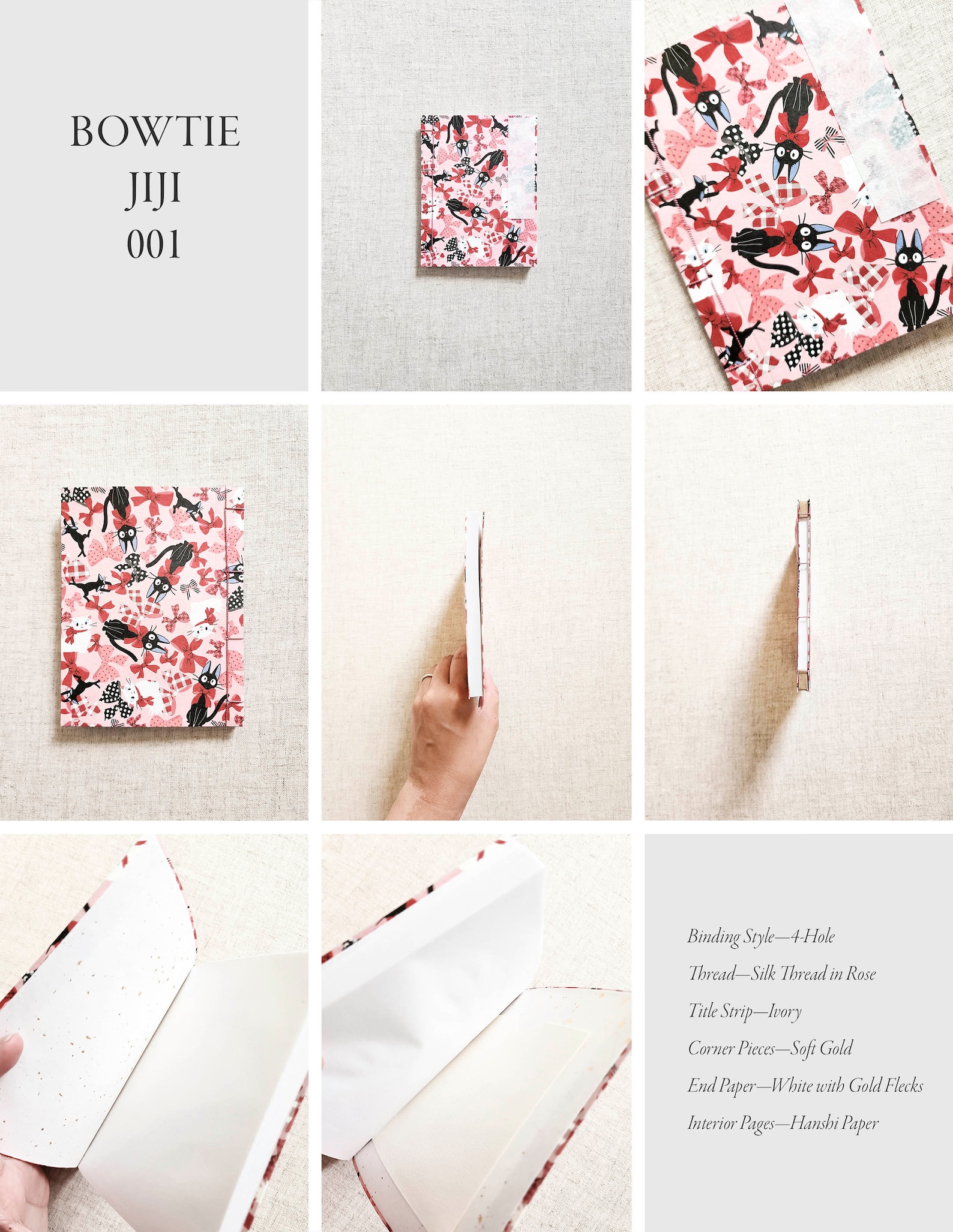 Handmade Japanese Inspired Bookbinding Journal Notebook. 4.25”x5.5 ...