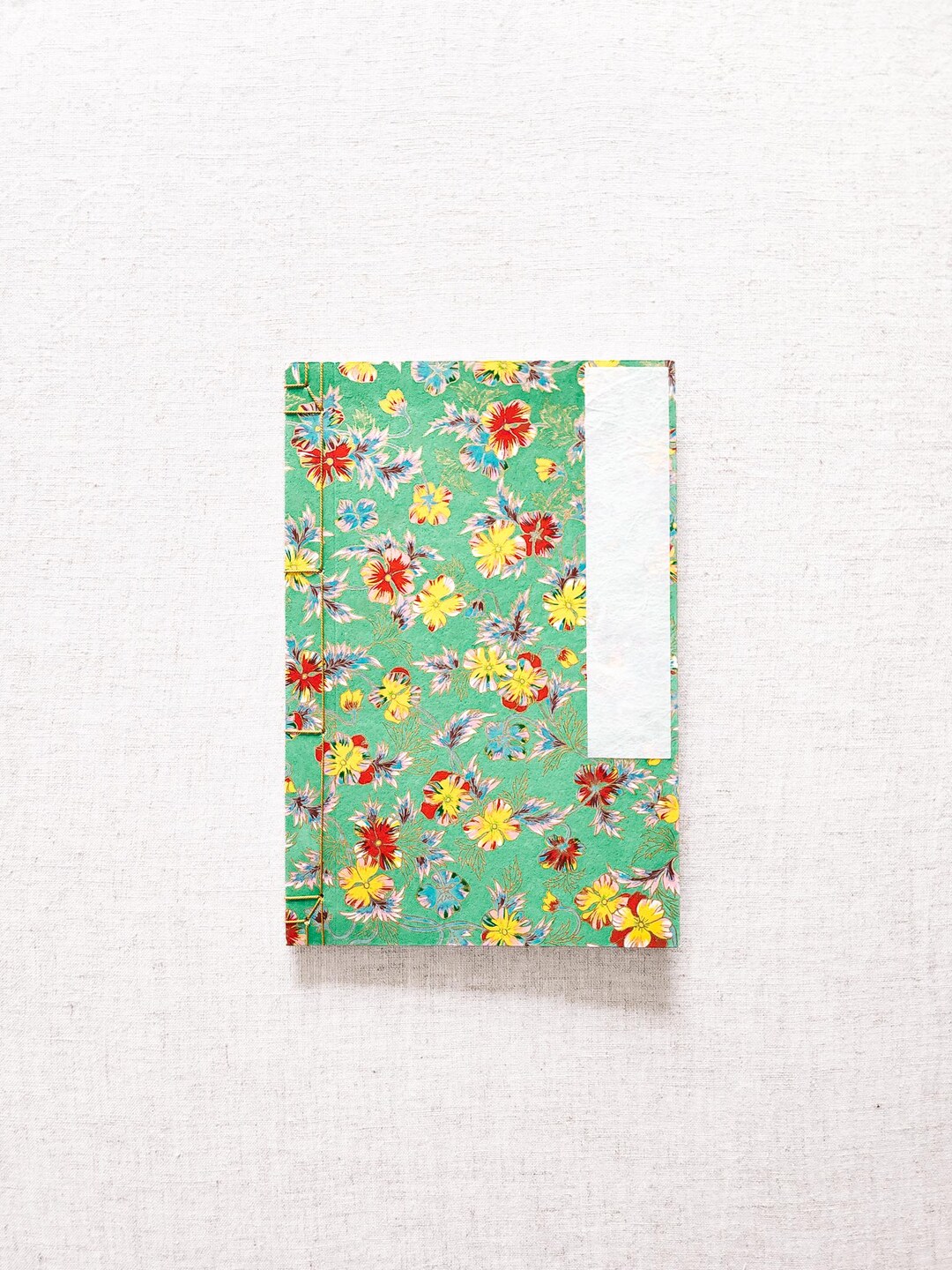 Handmade Japanese Inspired Bookbinding Journal Notebook. 6"x9", Unlined ...