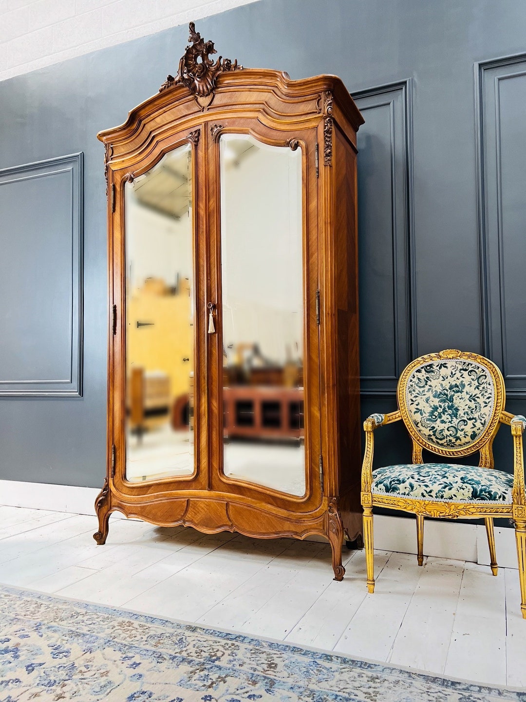 NOW SOLD French Antique Wardrobe / Louis XV Armoire - Etsy UK