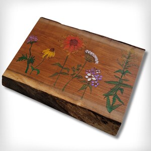 Wildflowers Pyrography Art (9"x12") - Etsy