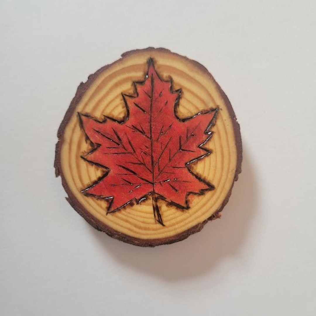 Red Maple Leaf Fall Autumn Magnet Handpainted Gift - Etsy