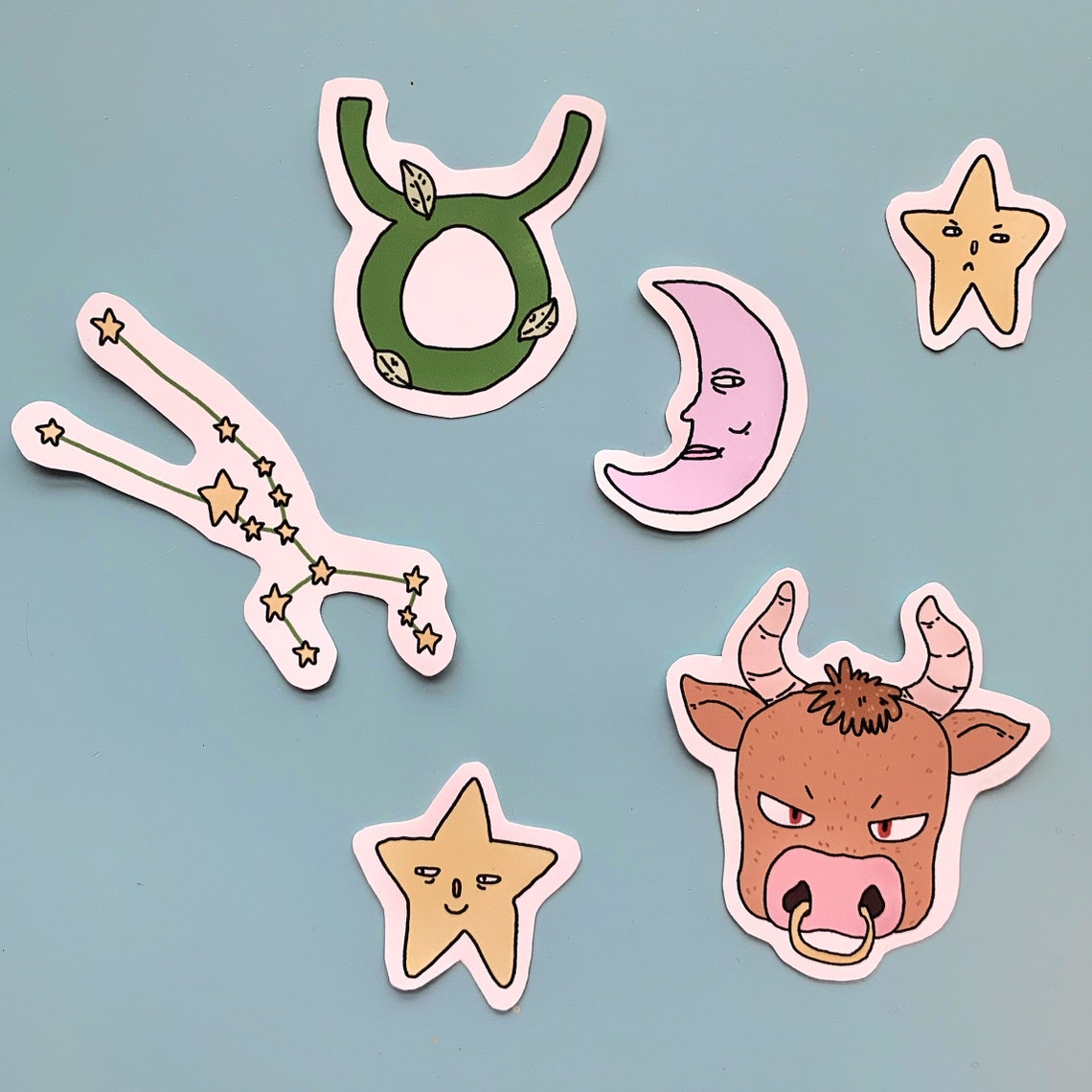 TAURUS Sticker Set | Etsy