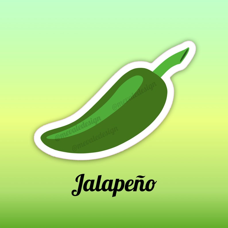 Jalapeño Decal | Jalapeño Sticker | Mexican Style Decal | Mexican ...