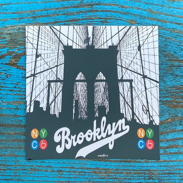 Brooklyn Sticker - Etsy