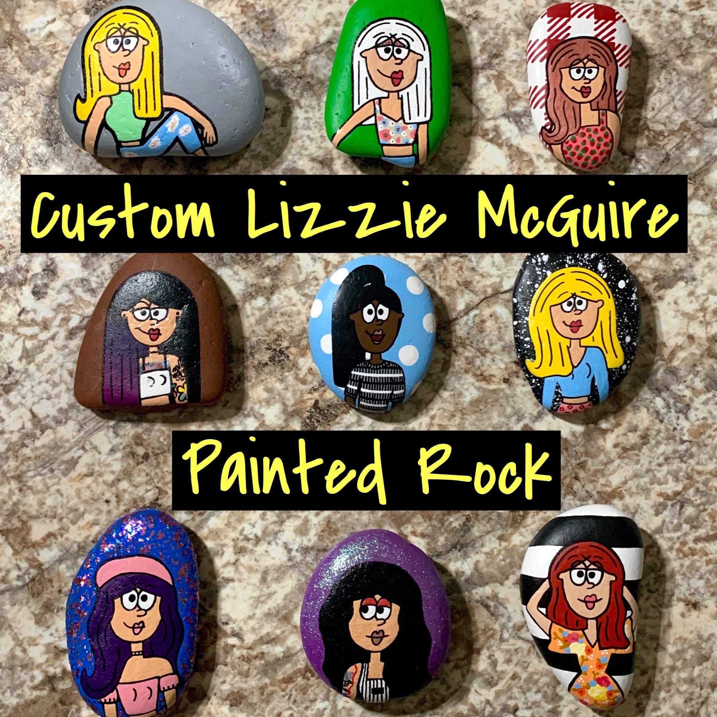 Custom Lizzie Mcguire Inspired Portraits Hand Painted on | Etsy