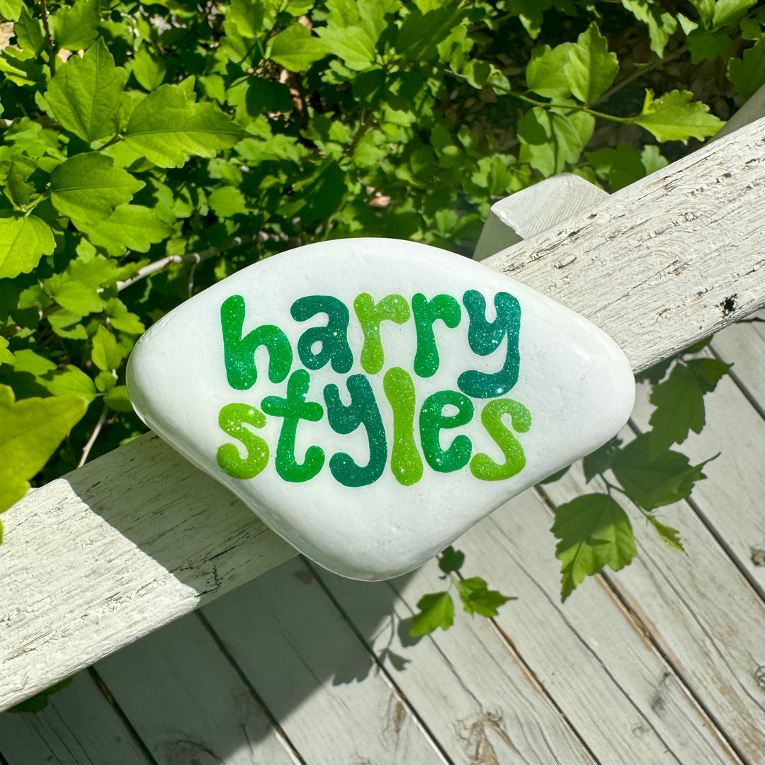 Green Styles Hand Painted Rock - Etsy