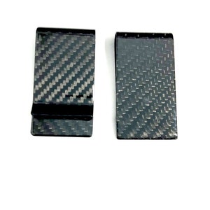Carbon Fiber Money Clip Black Manufactured in USA - Etsy