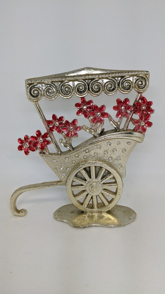 Collectibles Art & Collectibles Displays Vintage Flower Cart Earring ...