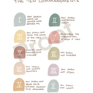 10 Commandments Poster - Etsy