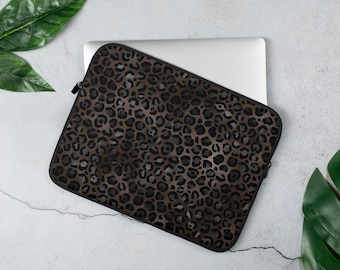 Leopard Print Laptop Sleeve Case, Animal Print Cheetah Surface Cover ...