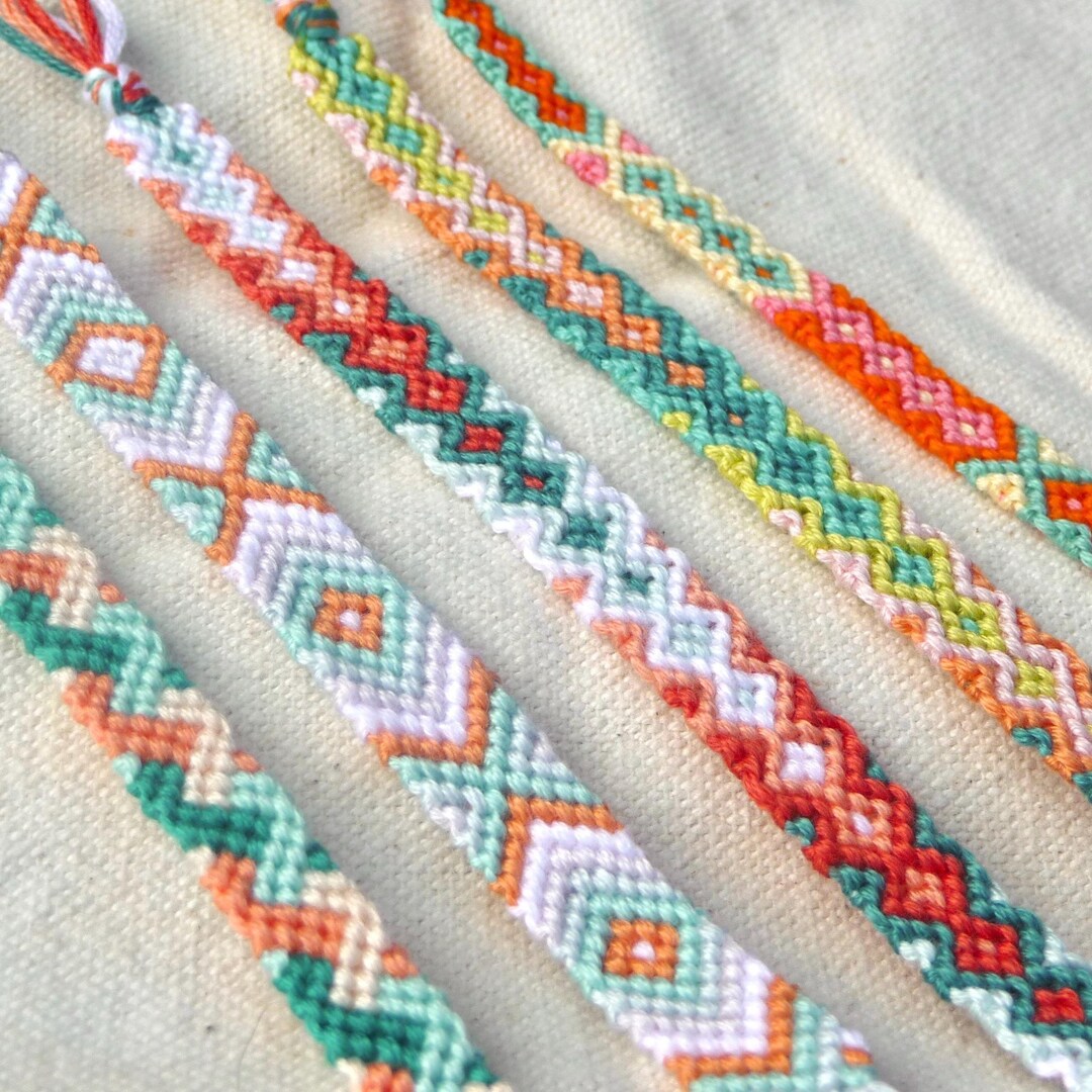 Assorted Colorful Friendship Bracelets | Woven Bracelets, Gifts for ...