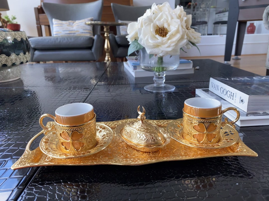 Turkish Coffee Cup, Ottoman Traditional Coffee Set, Espresso Cup, Set ...