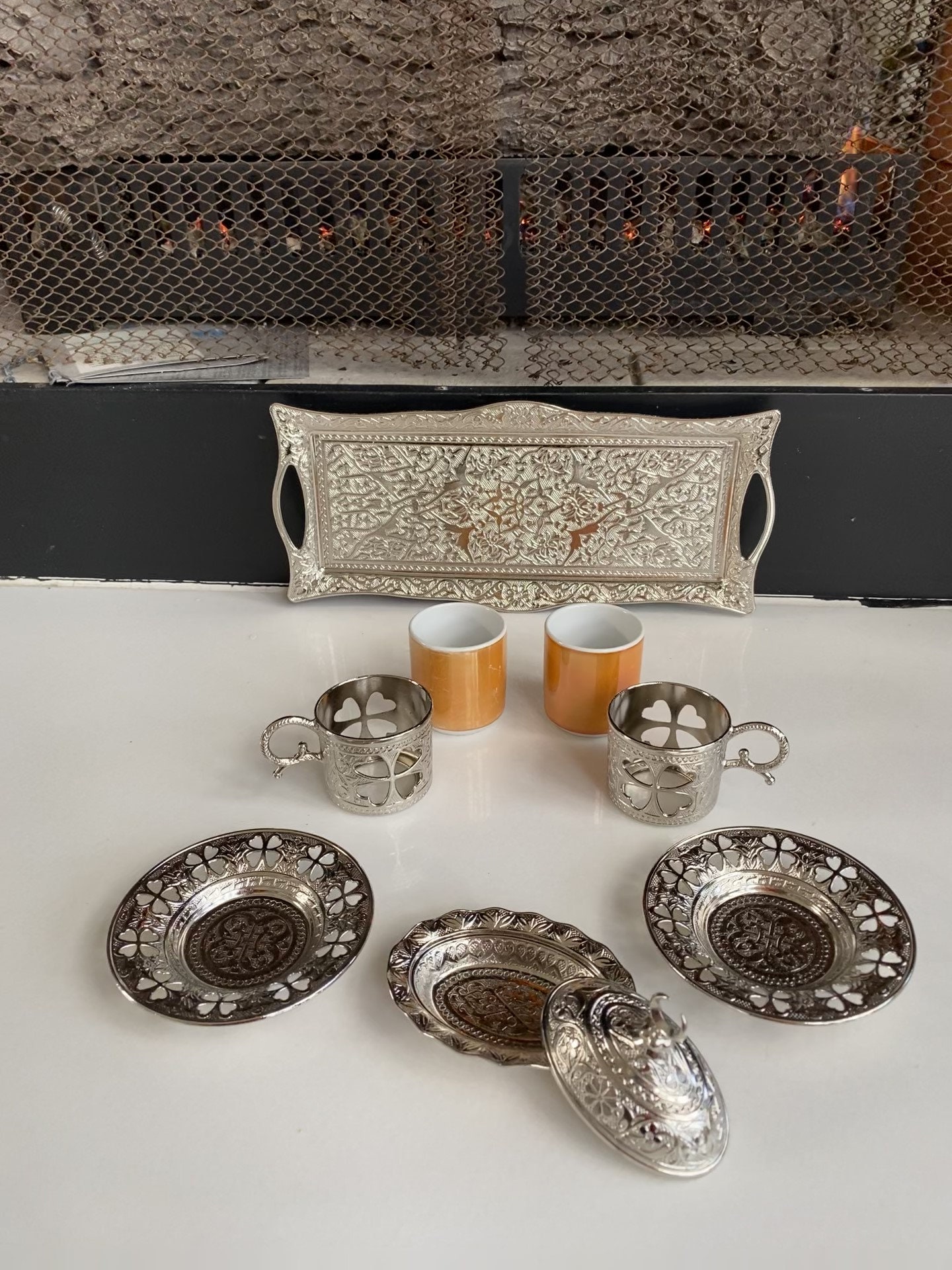 Turkish Coffee Cup, Ottoman Traditional Coffee Set, Espresso Cup, Set ...