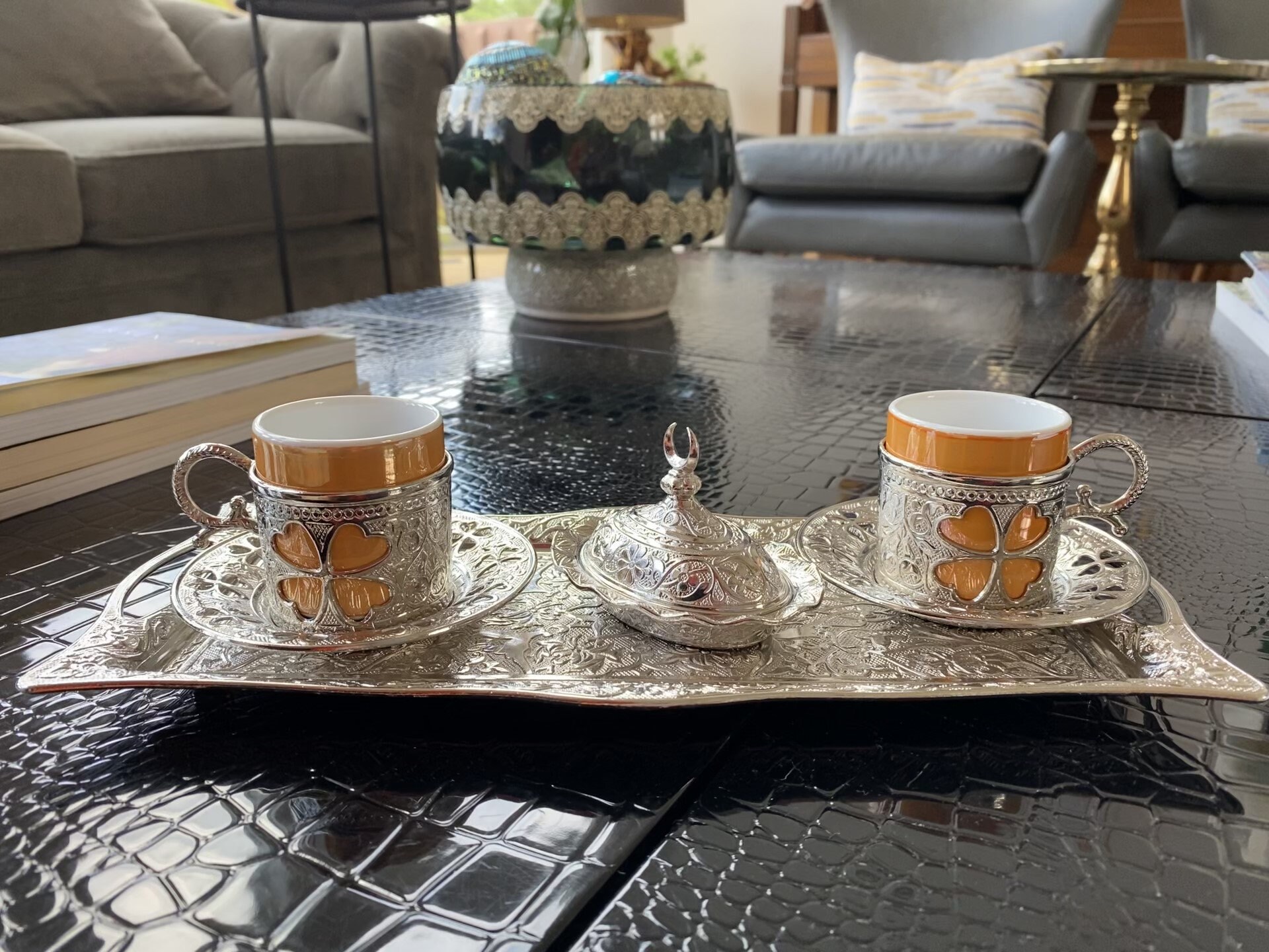 Turkish Coffee Cup, Ottoman Traditional Coffee Set, Espresso Cup, Set ...