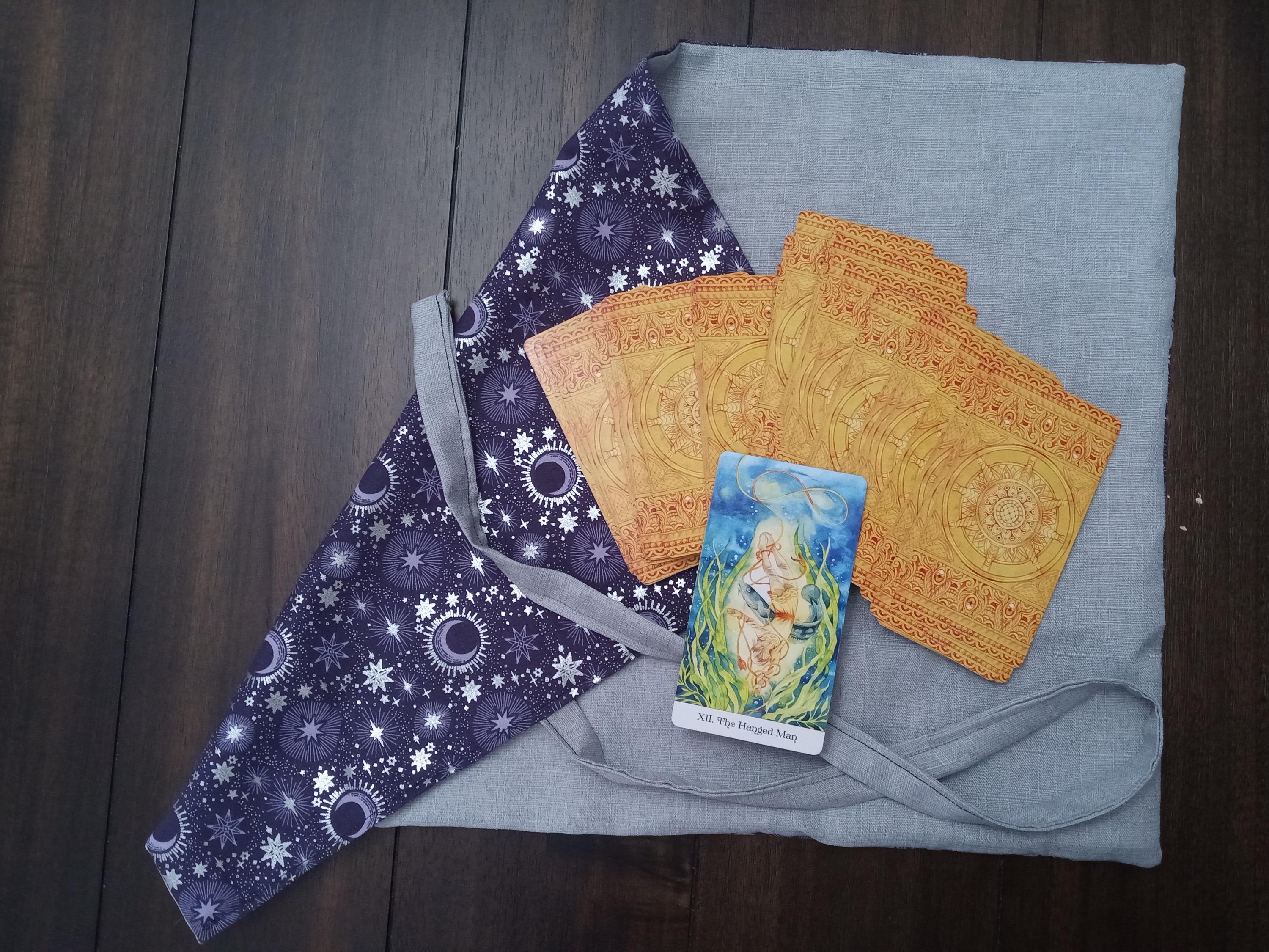 Tarot or Oracle Card Deck Cloth Wrap - Etsy