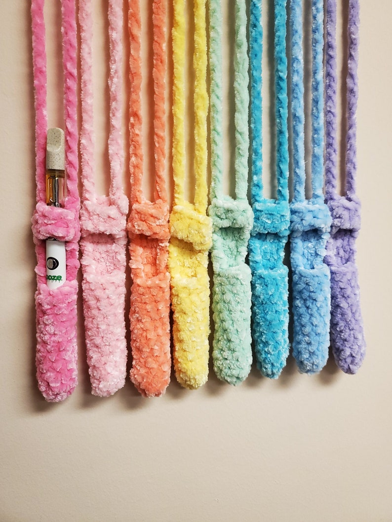 Rainbow Velvet Vapepen Holder & Necklace Vape Pen Sleeve - Etsy