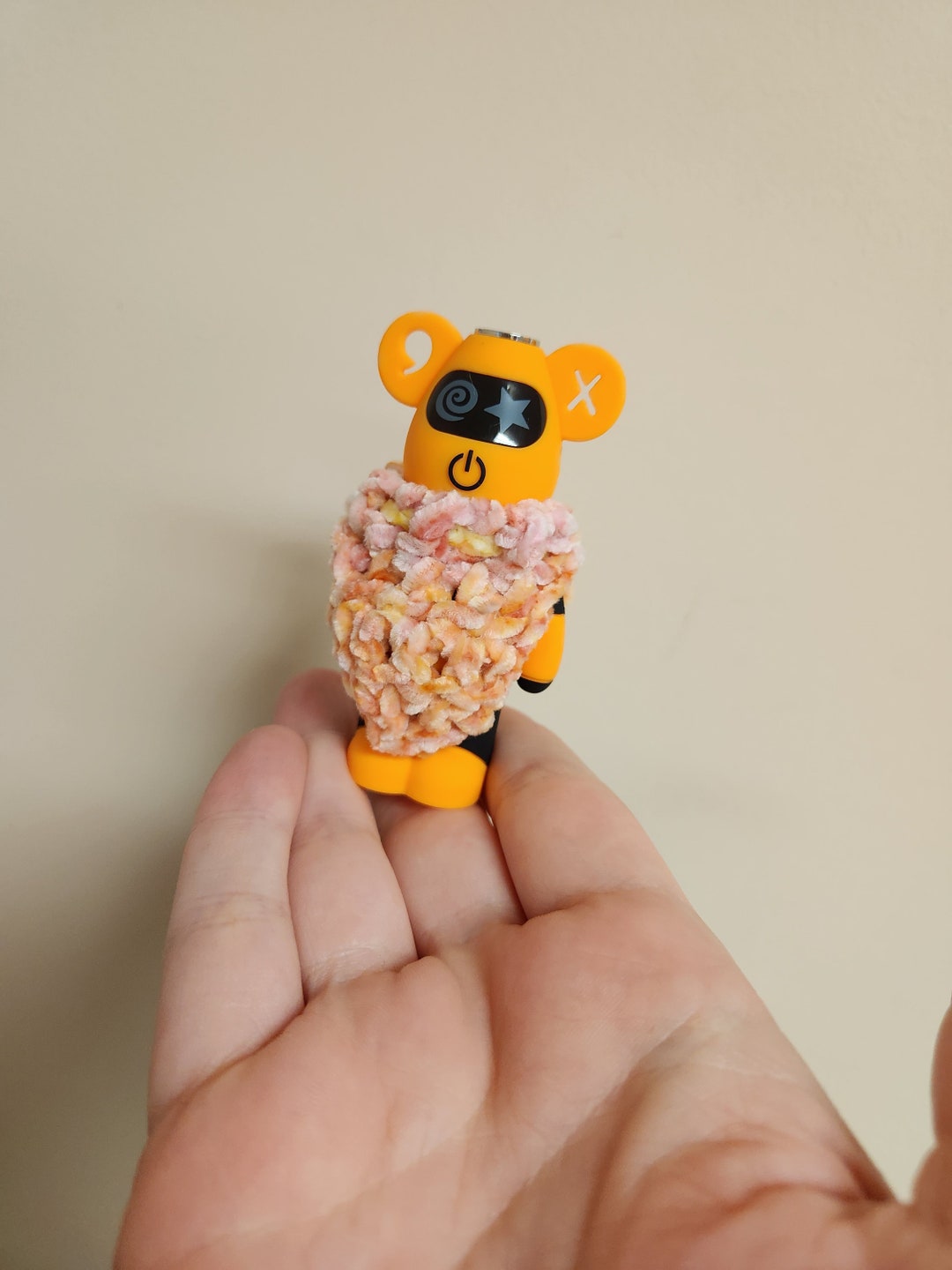 Lookah Bear Poncho Holder, Handmade Rainbow Velvet Lookah Bear Poncho ...