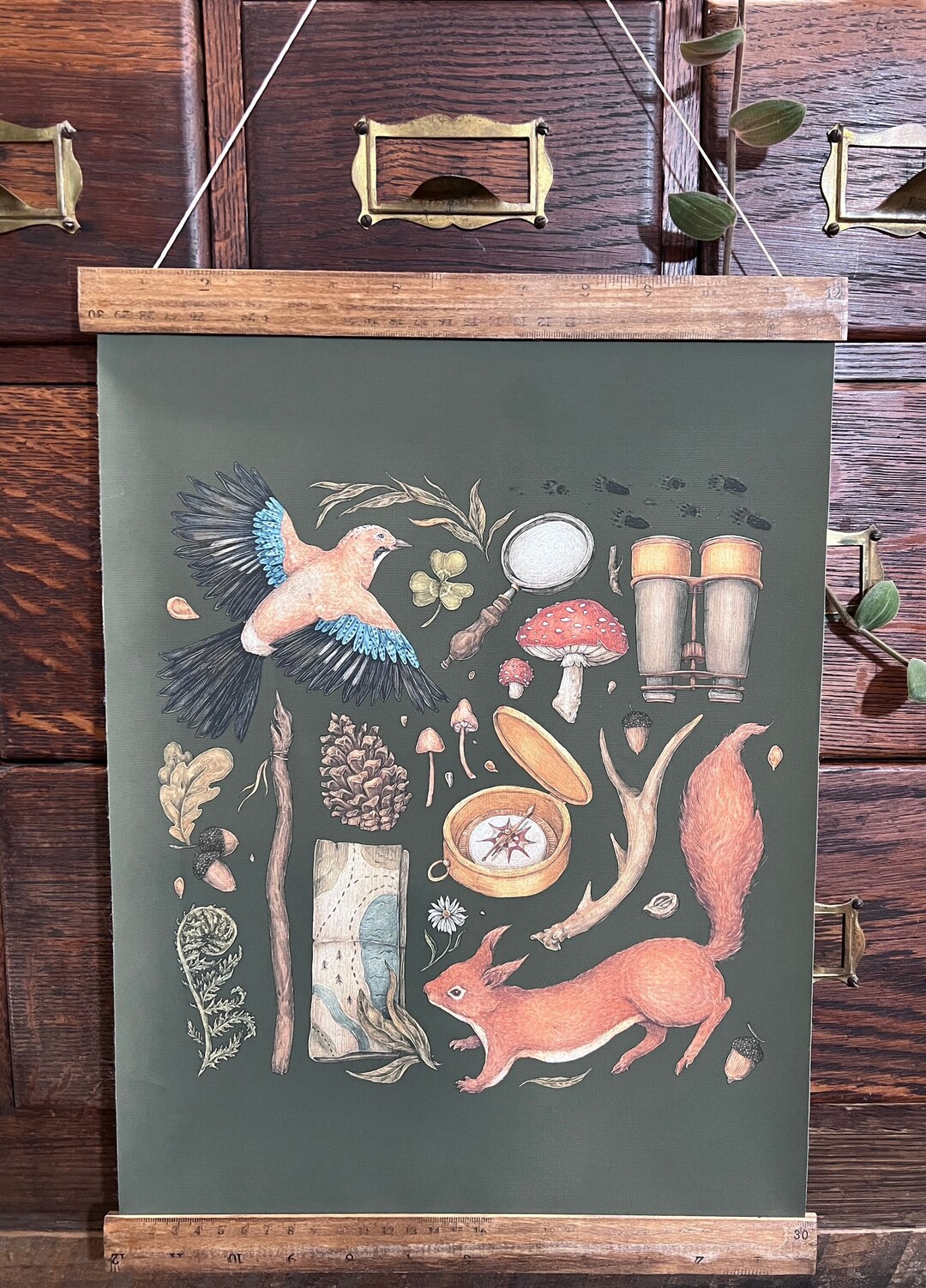 Forest Forager Poster - Etsy