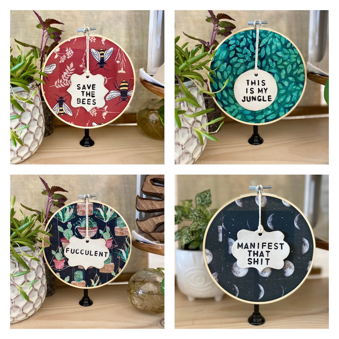 Embroidery Hoop Wall Decor - Etsy