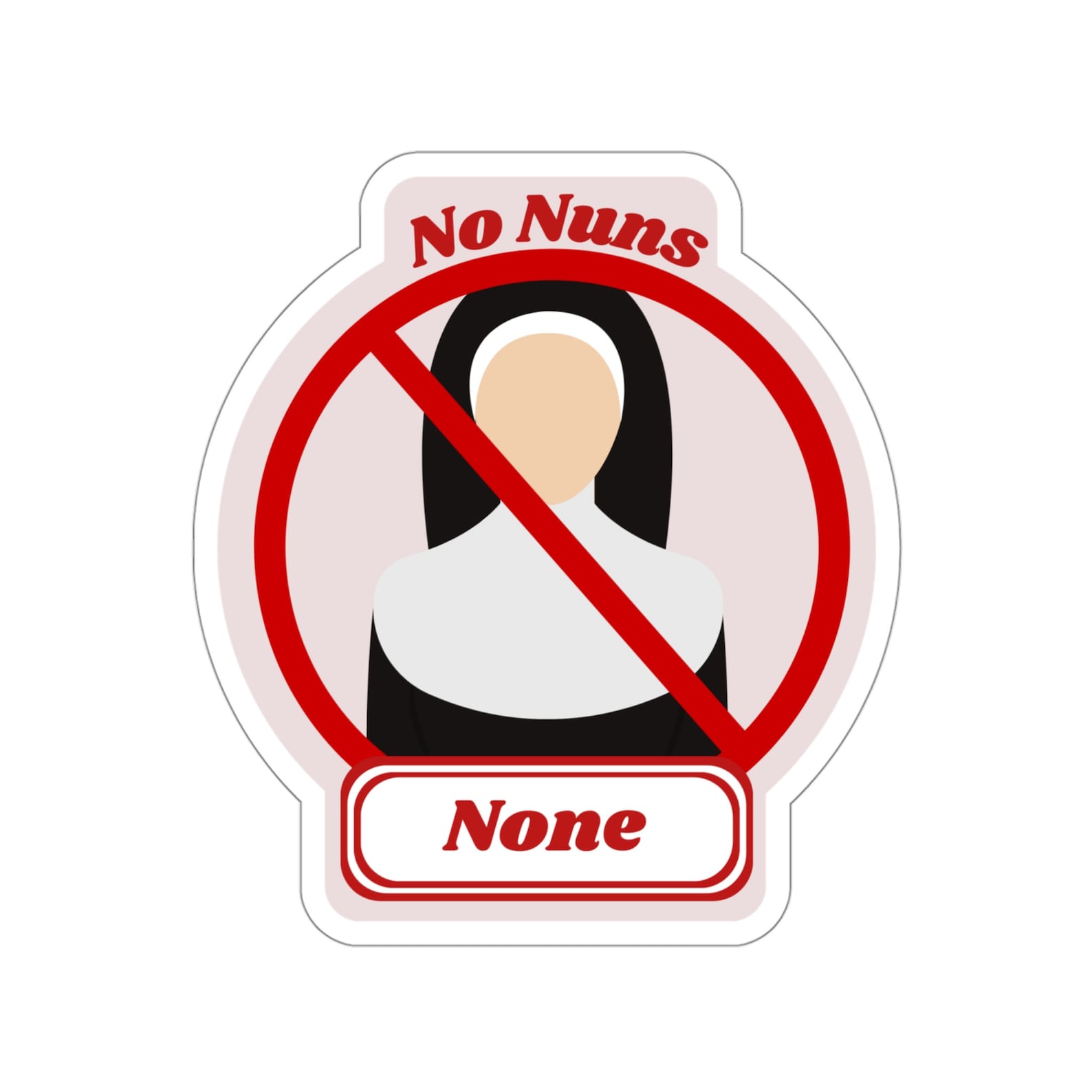 Sticker "no Nuns, None" From What We Do in the Shadows - Etsy