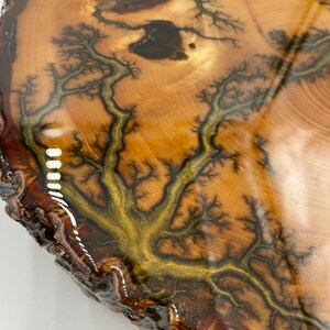 Fractal Table Center W/gold Epoxy Inlay - Etsy