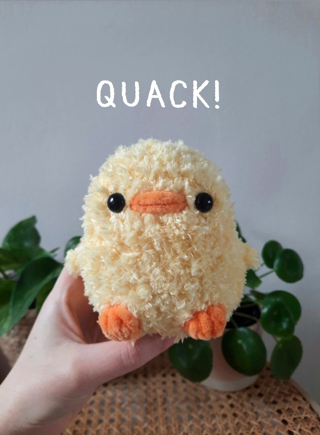 Fluffy Crochet Chick Duck Plushie - Etsy