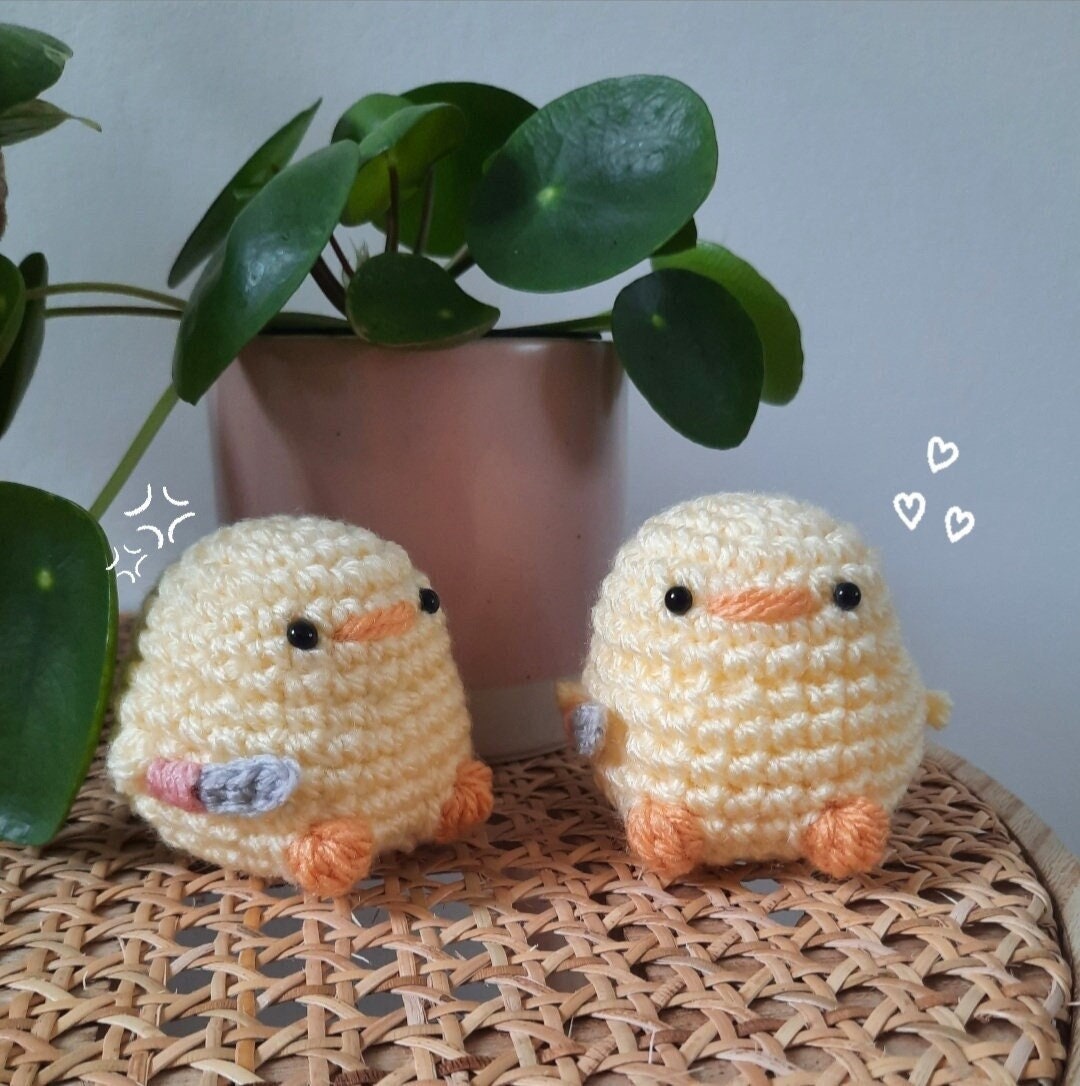 Crochet Duck Meme Plushie Keyring - Etsy
