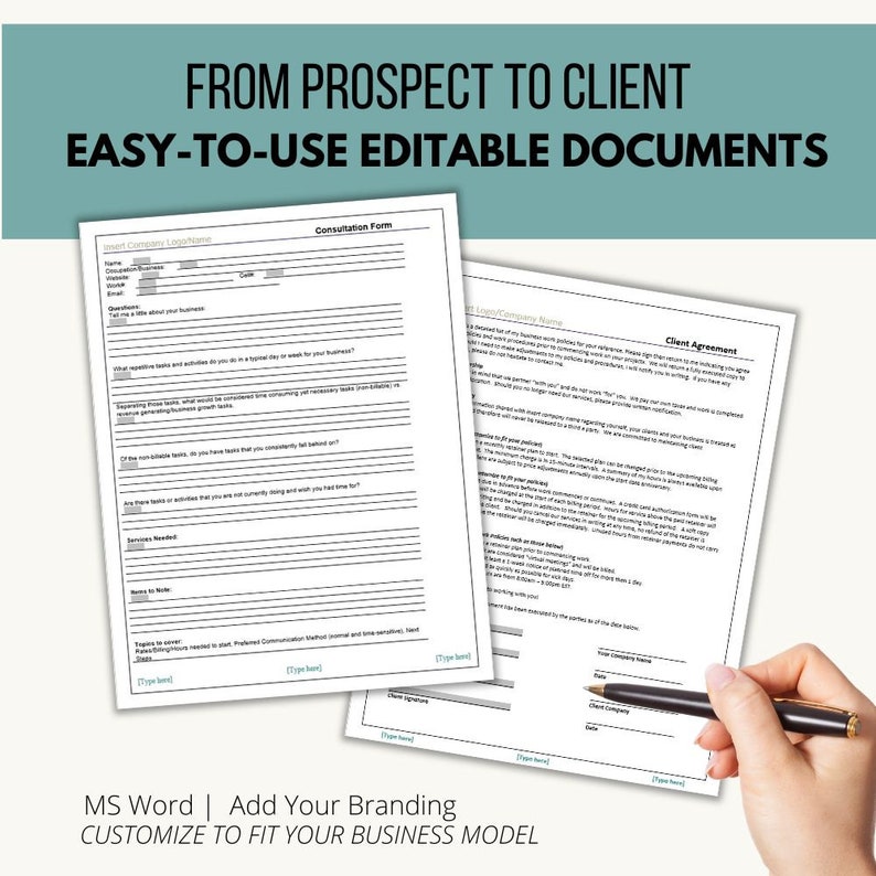 Virtual Assistant Package, Virtual Assistant Starter Kit, New Client ...