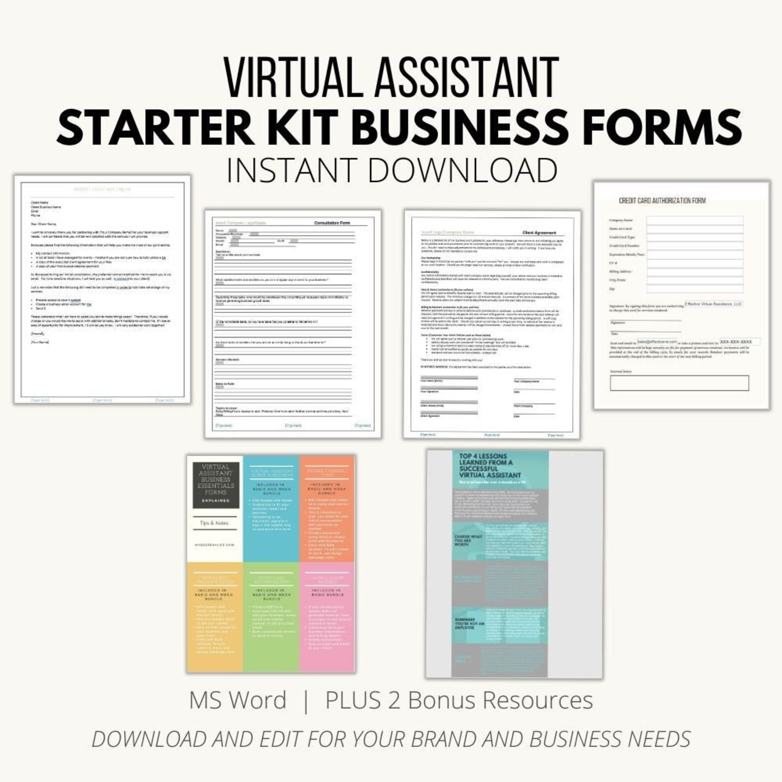 Virtual Assistant Package, Virtual Assistant Starter Kit, New Client Agreement - Etsy