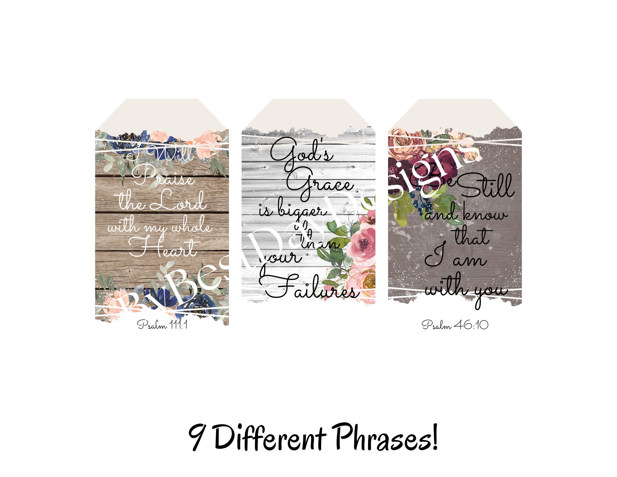 Bible Gift Tags, Bible Verse Gift Tags, Bible Tags, Scripture Bookmark ...