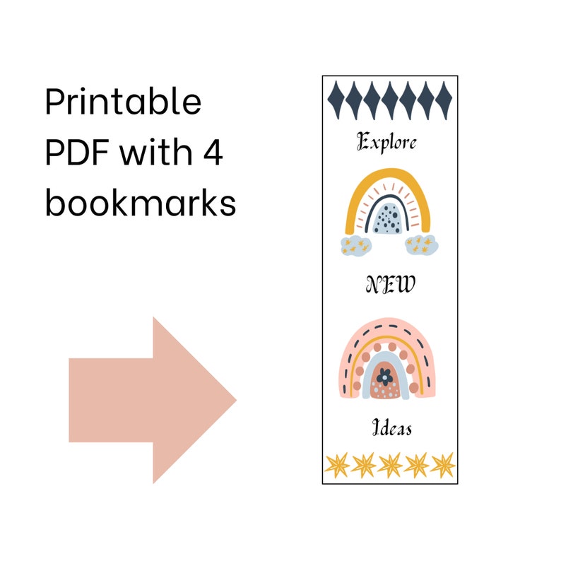 Printable Bookmarks for Kids, Printable Bookmark Set, DIY Bookmarks ...