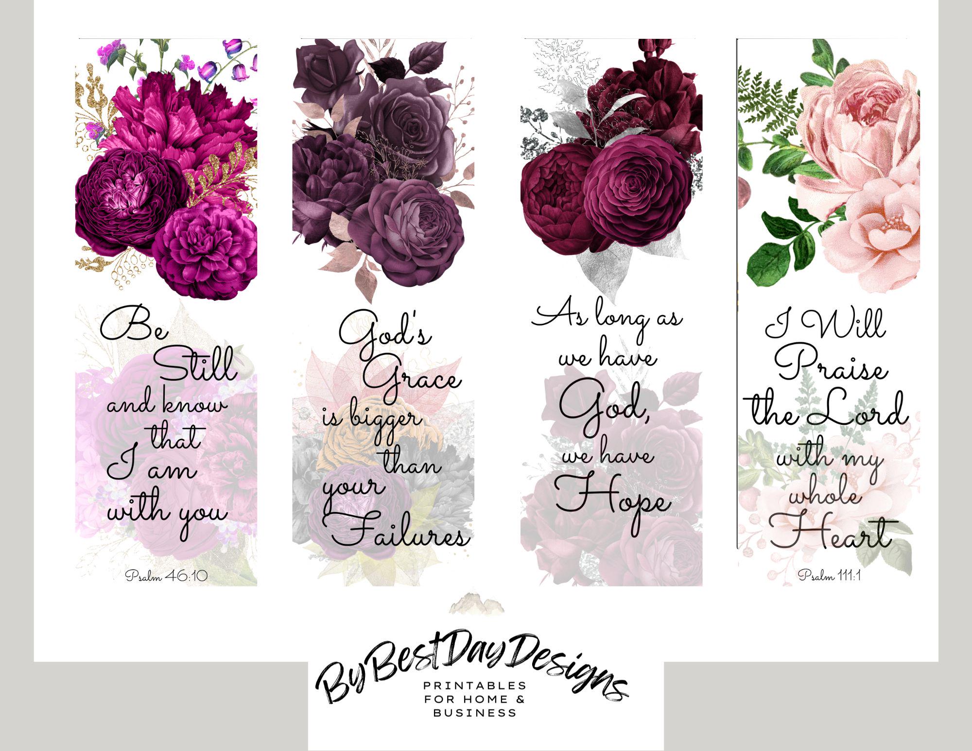 Christian Bookmarks Set of 8, Bible Study Group, Bible Verse Bookmarks ...