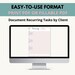 Editable Task List, Printable Weekly Task List by Client, Virtual ...