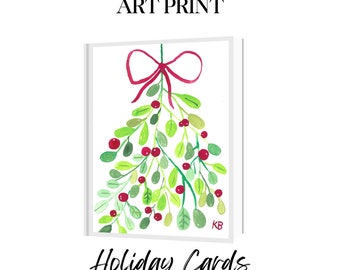 Mistletoe Hand Print Printable - Etsy
