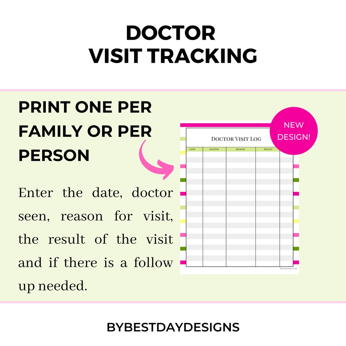 Printable Medical Binder, Printable Health Record Tracking, Medical ...