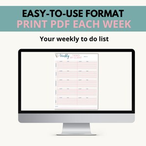 Fillable PDF, Printable Weekly to Do List, Virtual Assistant Templates ...