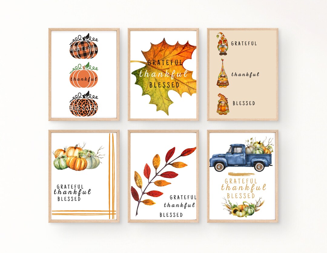 Fall Printable Wall Art, Fall Printable Decor, Autumn Fall Home Decor ...