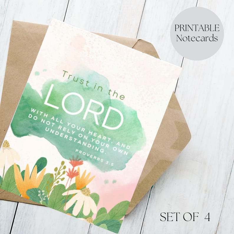 Printable Prayer Cards | Bible Verse Notecard Set | Christian ...