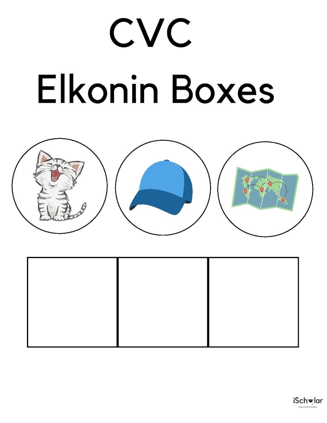 CVC Elkonin Boxes - Etsy