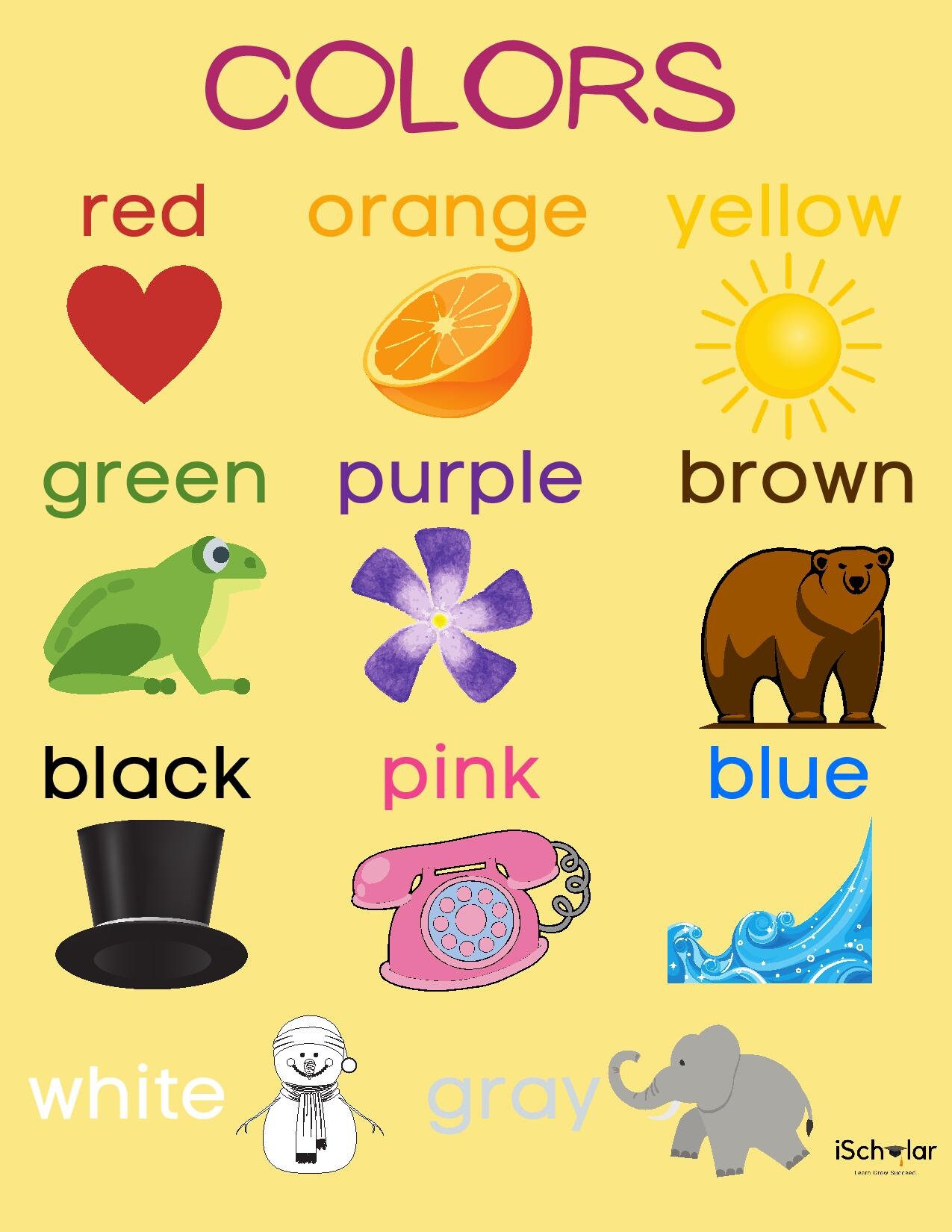 Colors Poster - Etsy