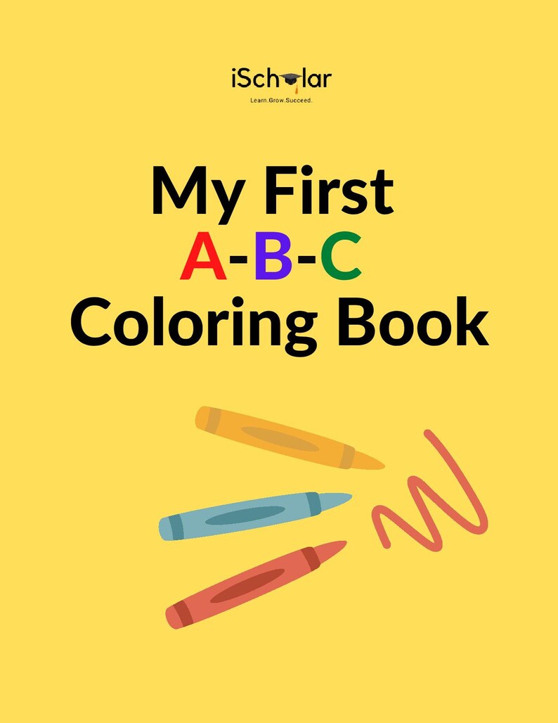 My First ABC Coloring Book - Etsy