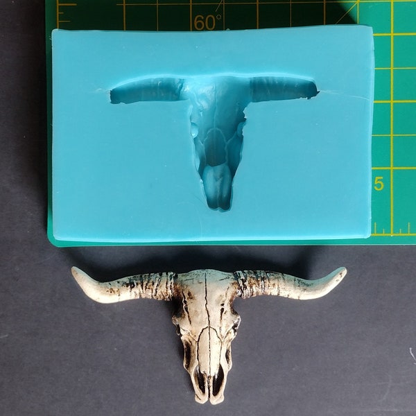 Silicone Bull Skull Mold - Etsy