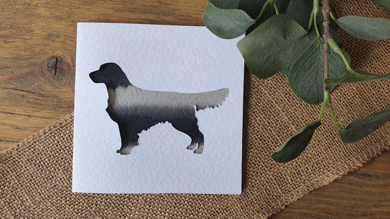 Carte Golden retriever Carte de chien personnalisée Carte - Etsy France