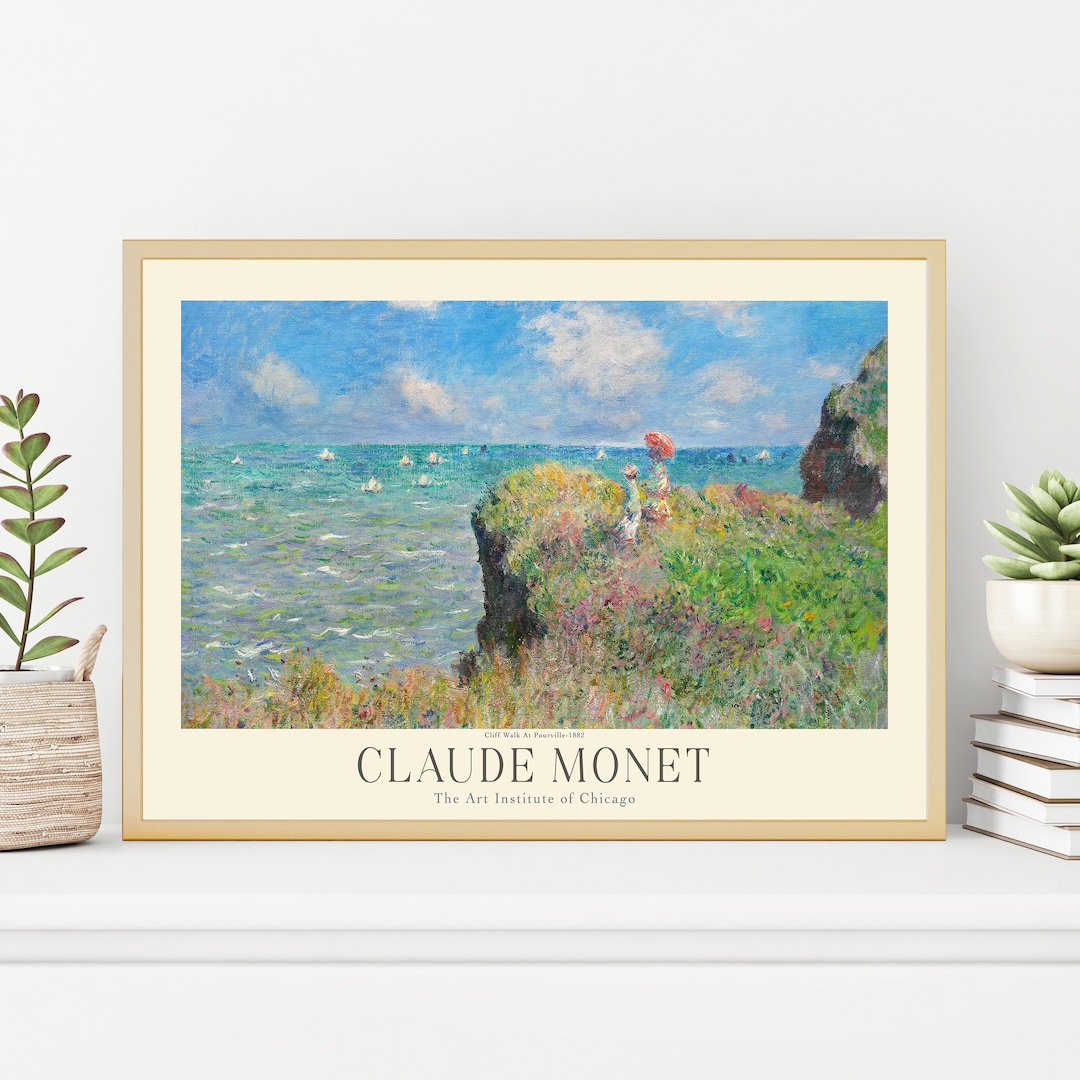 Claude Monet Painting Prints, Museum Gallery Exhibition Poster, Claude ...