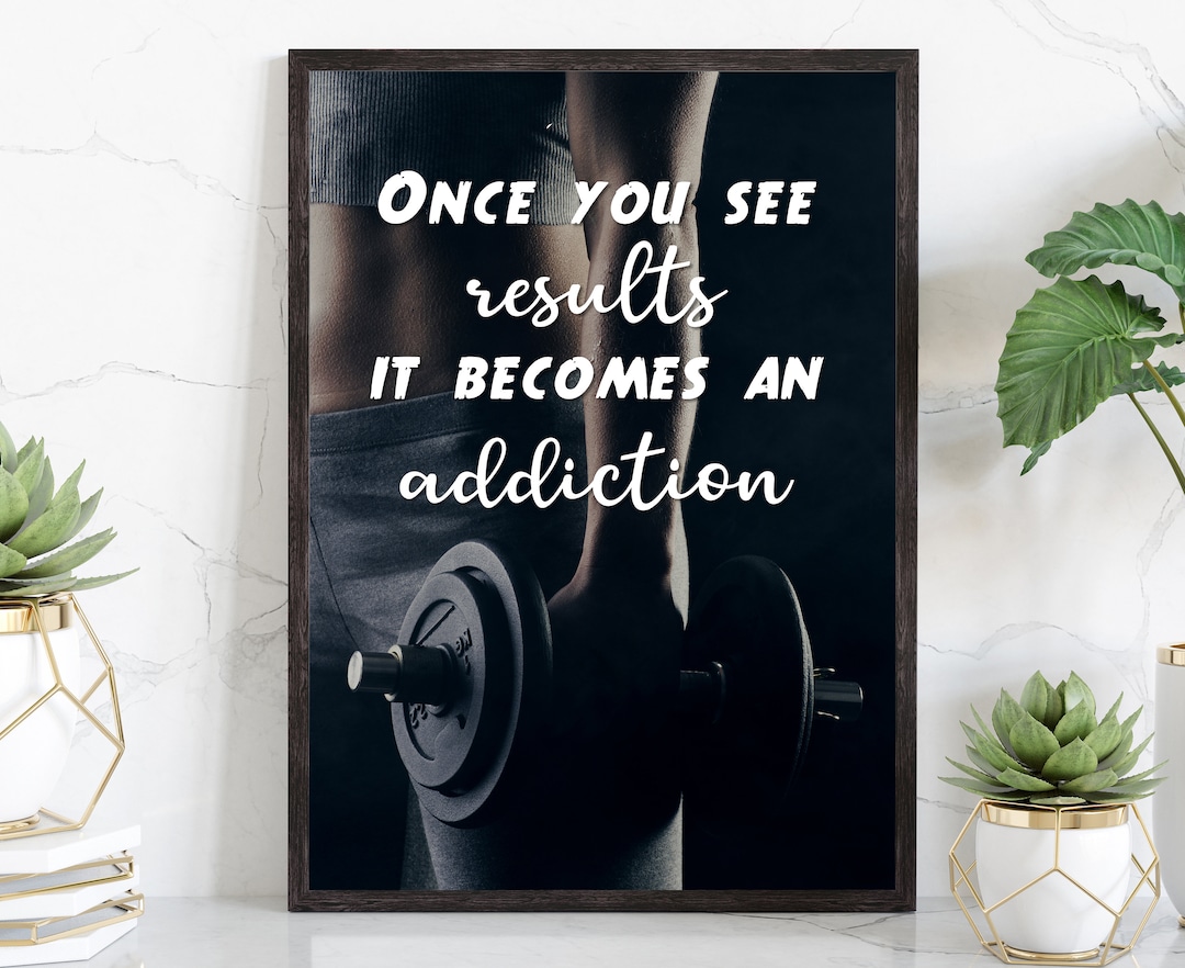 Gym Wall Art, Gym Poster, Gym Quote, Gym Décor, Home Gym, Home Gym ...